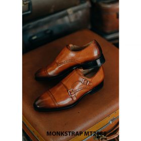 9 mẫu giày Monk Strap nam da bò đẹp cao cấp thủ công Huy Hoàng