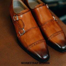 9 mẫu giày Monk Strap nam da bò đẹp cao cấp thủ công Huy Hoàng