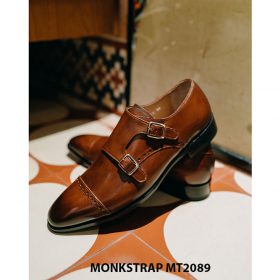 9 mẫu giày Monk Strap nam da bò đẹp cao cấp thủ công Huy Hoàng
