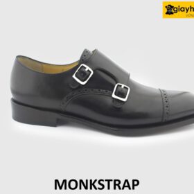 9 mẫu giày Monk Strap nam da bò đẹp cao cấp thủ công Huy Hoàng
